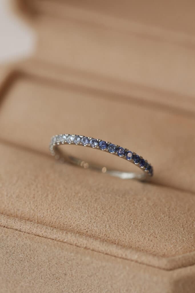 Blue Sapphire Ombre' Ring - Aurupt Jewellers