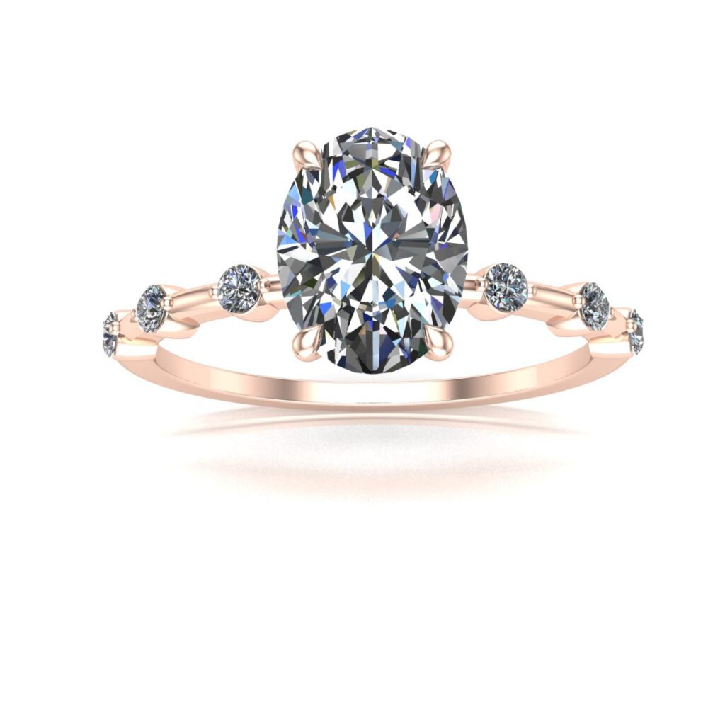 Oval Celestial Engagement Ring - Aurupt Jewellers
